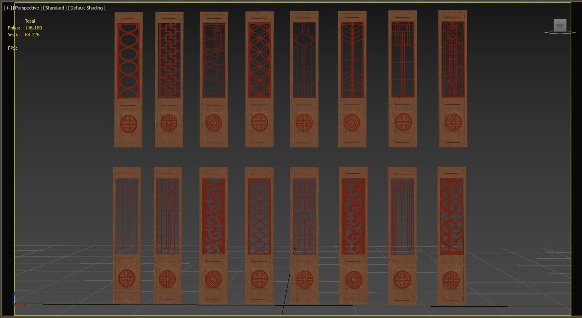 Chinese Decorative Element 3D Model - TurboSquid 1920540