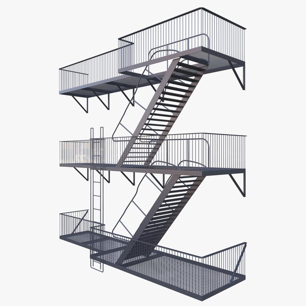 Fire Escape 3D Models for Download | TurboSquid