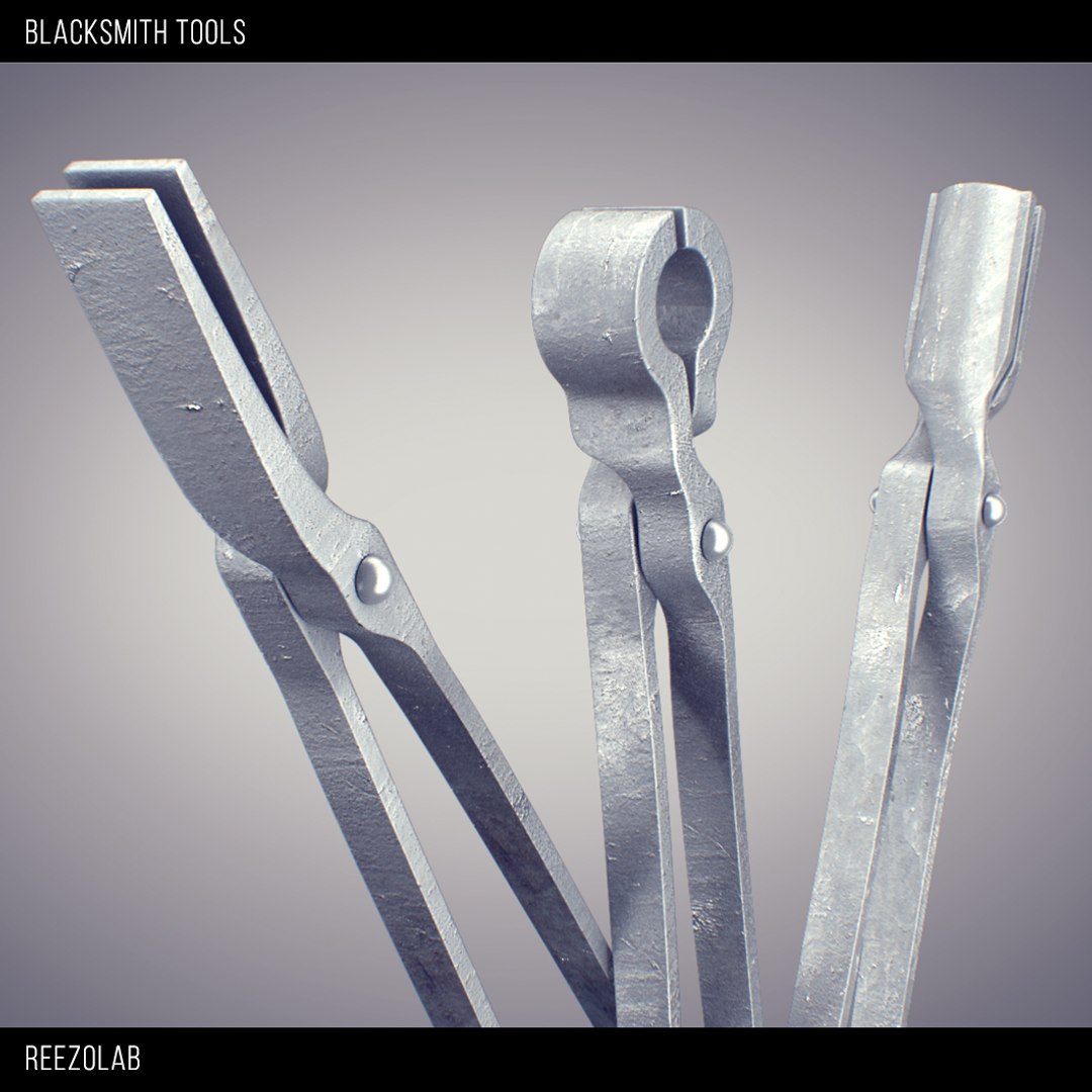 3d Model Blacksmith Tools