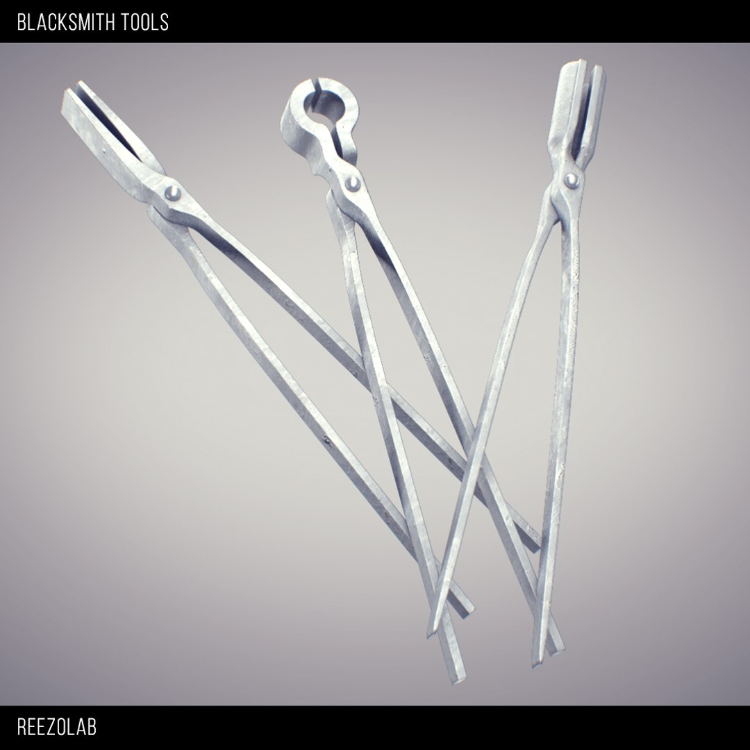 3d Model Blacksmith Tools