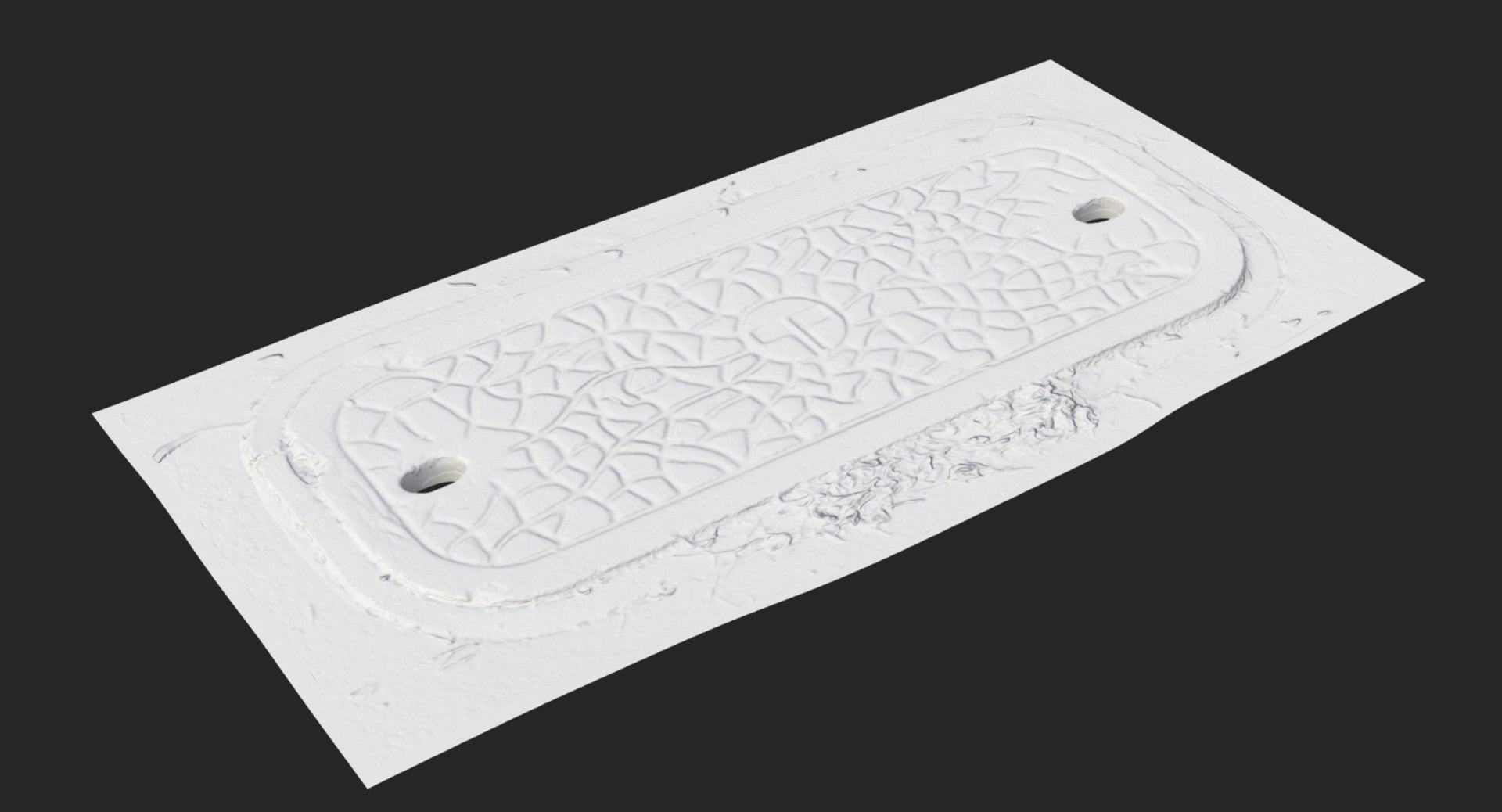 3D Concrete Utility Cover 8k - TurboSquid 1418444