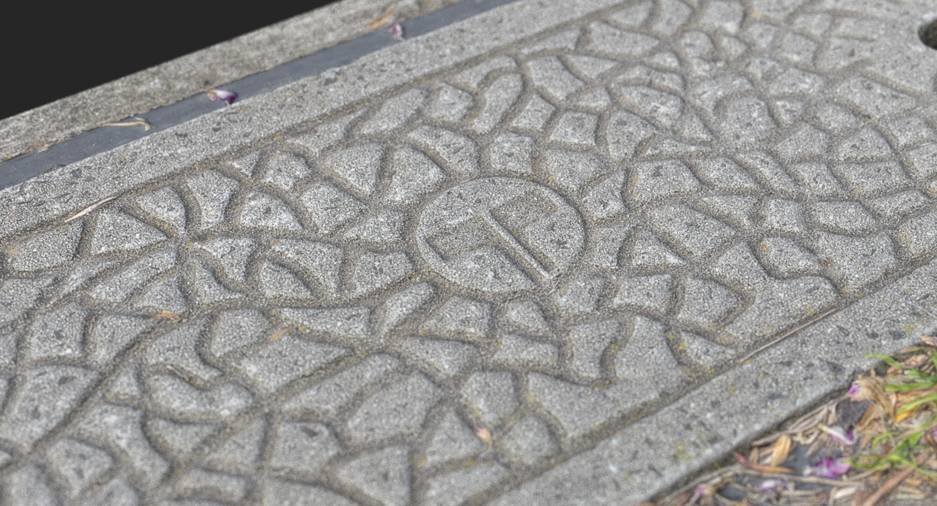 3D Concrete Utility Cover 8k - TurboSquid 1418444