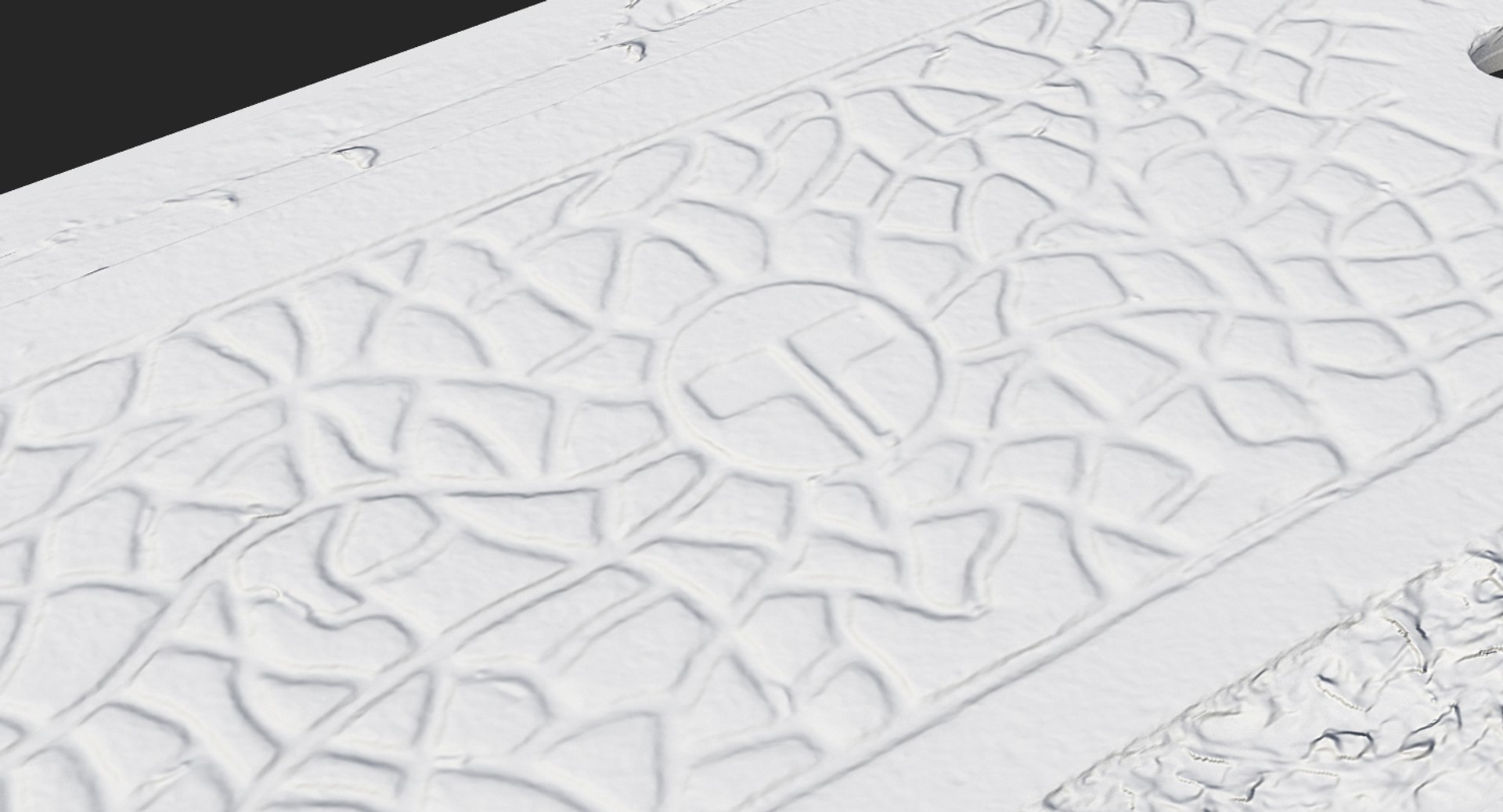 3D Concrete Utility Cover 8k - TurboSquid 1418444