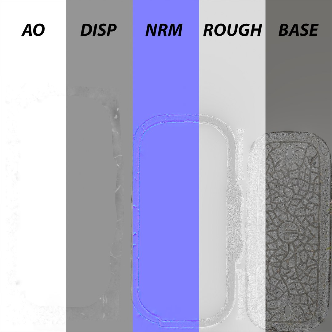 3D Concrete Utility Cover 8k - TurboSquid 1418444