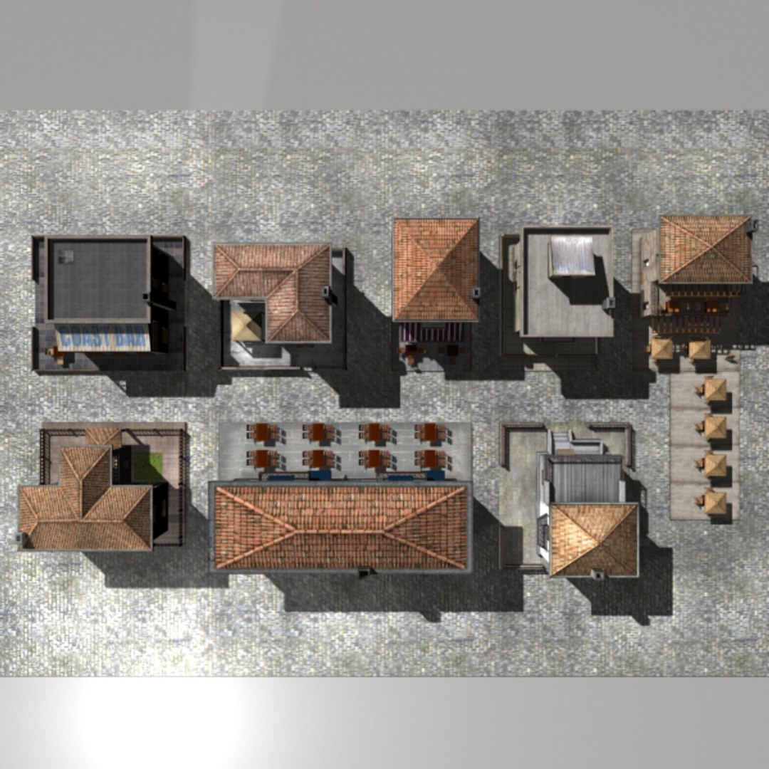 Historical Bar House 3d C4d