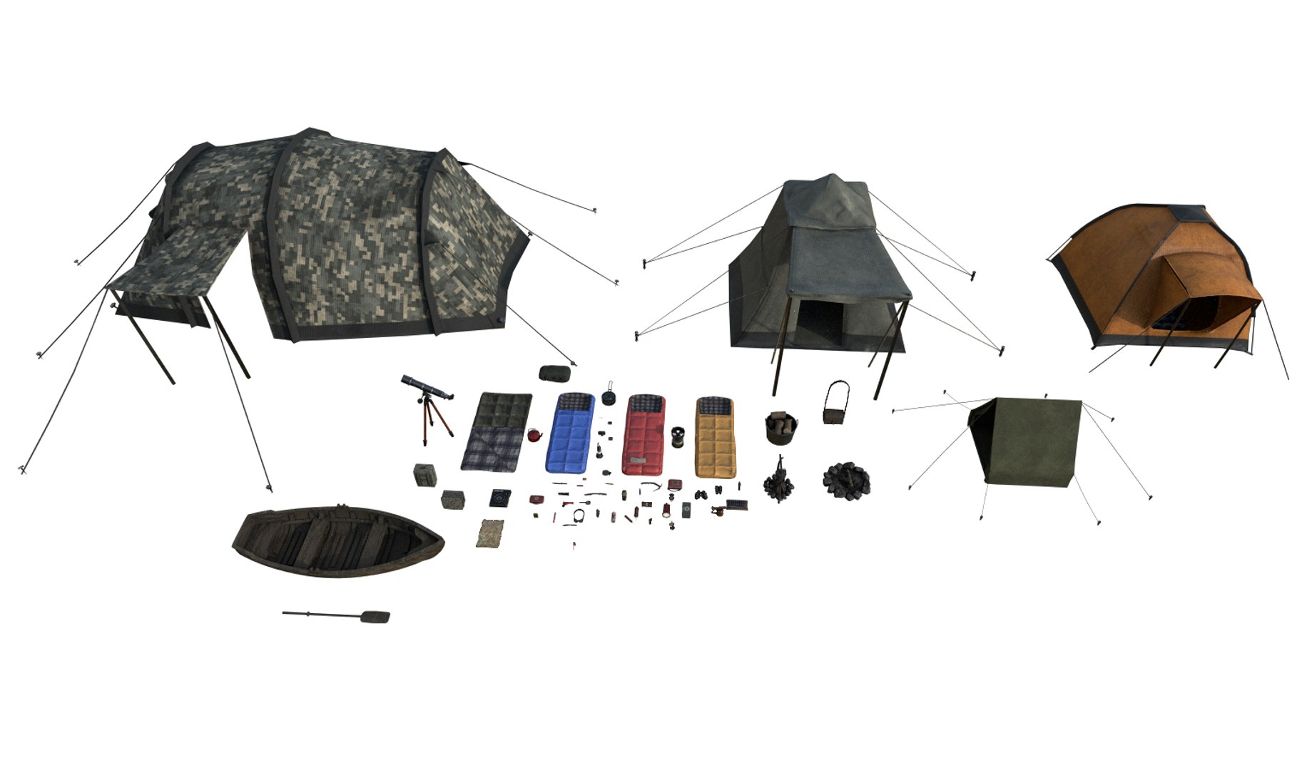 3D Adventure Prop Pack - TurboSquid 2110140