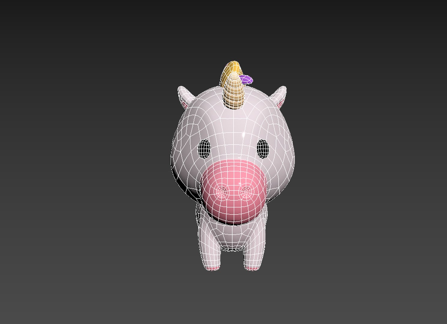 3D unicorn character model - TurboSquid 1666233