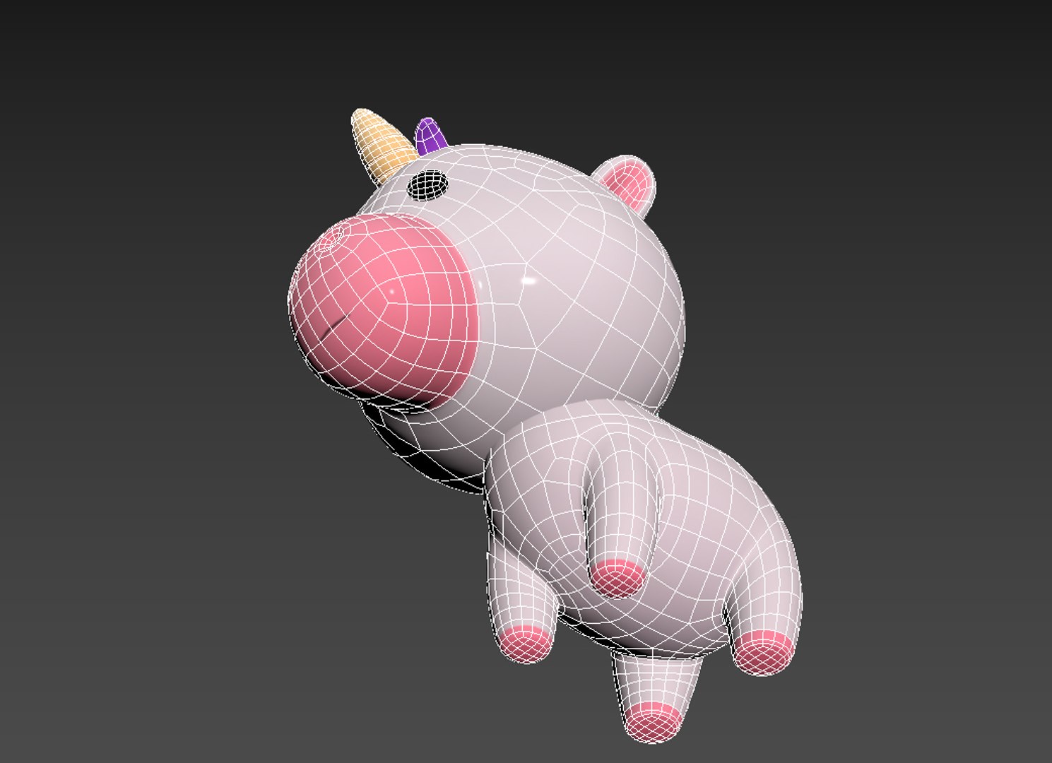 3D unicorn character model - TurboSquid 1666233