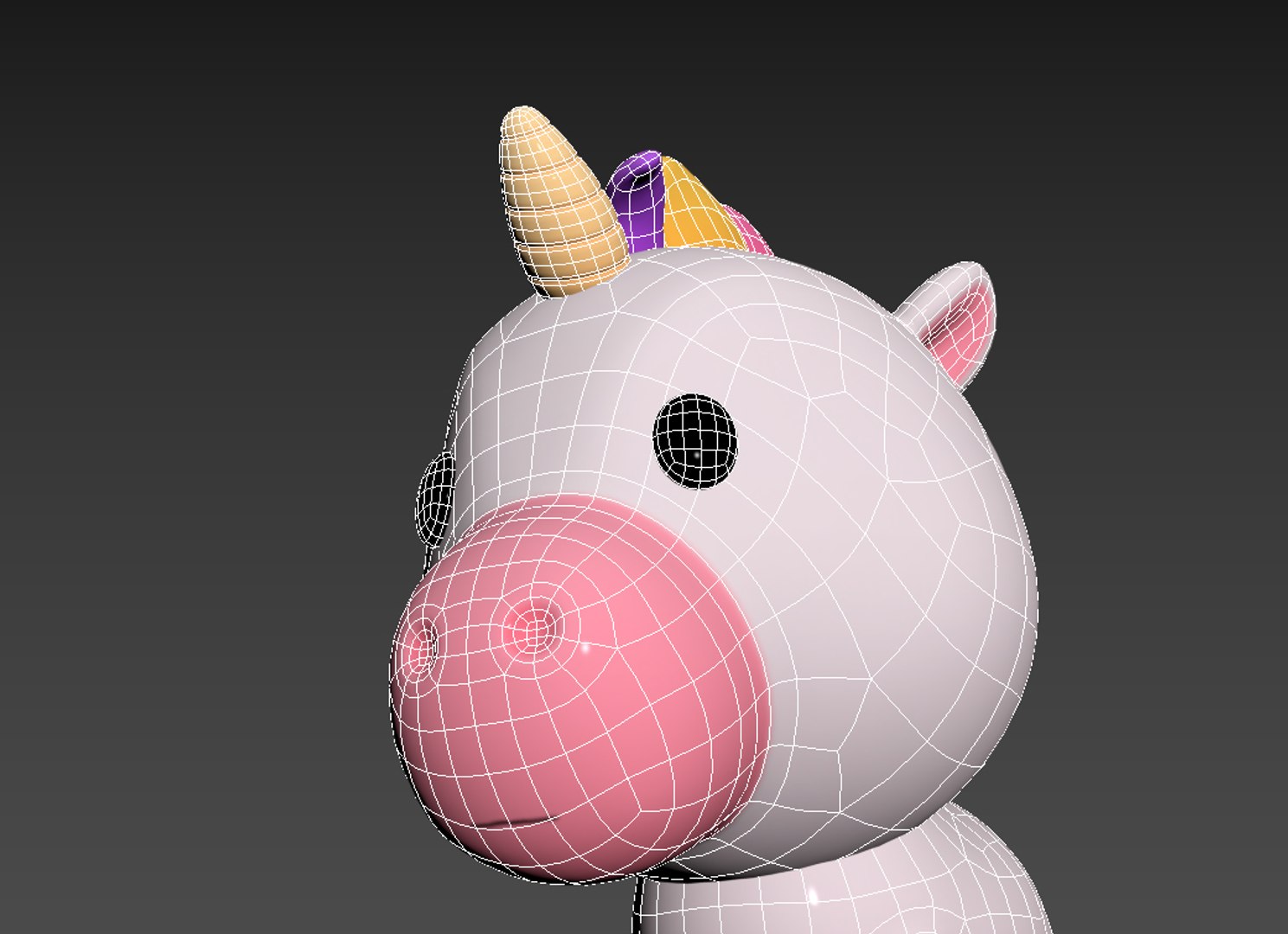 3D unicorn character model - TurboSquid 1666233