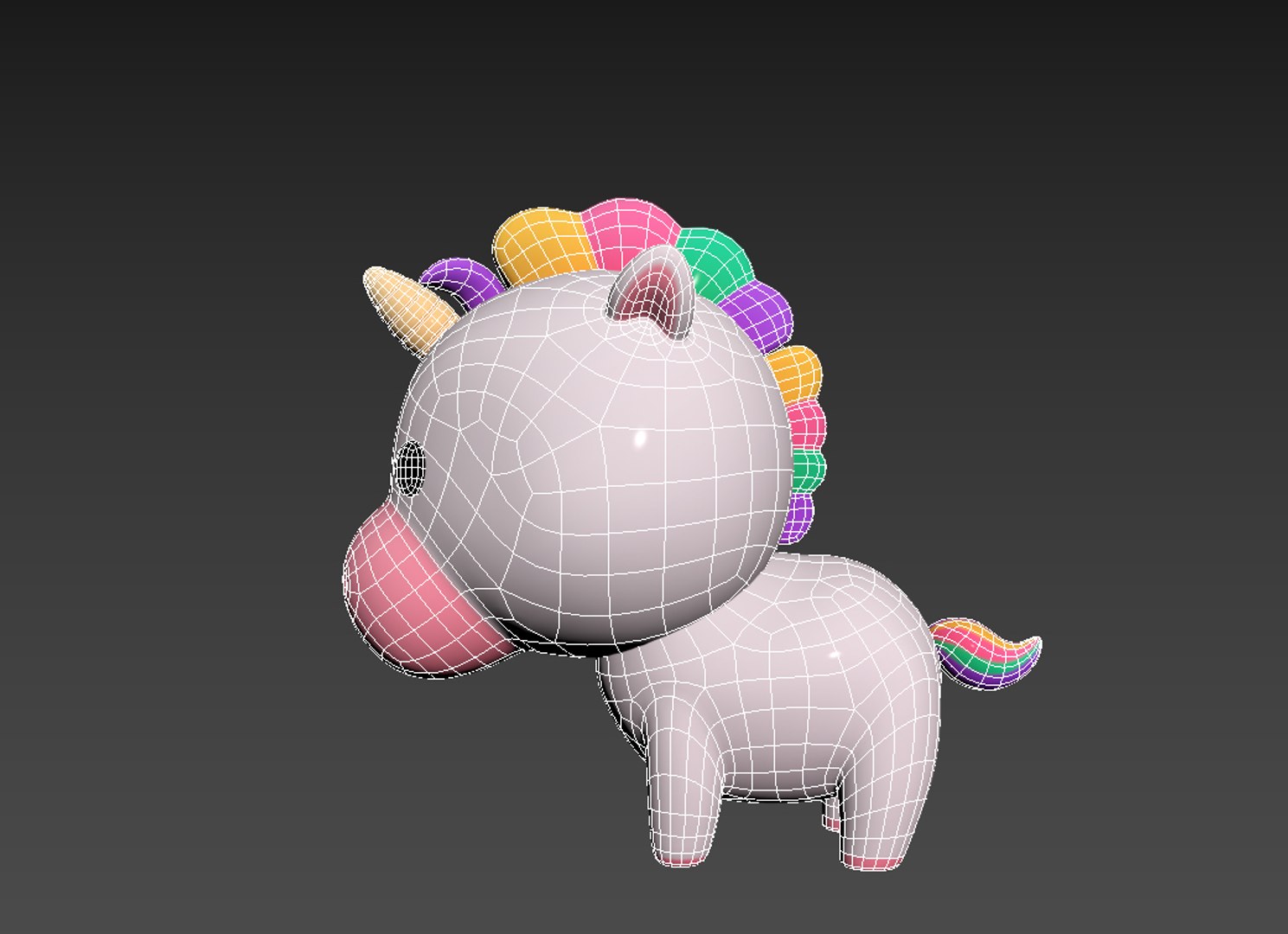 3D unicorn character model - TurboSquid 1666233