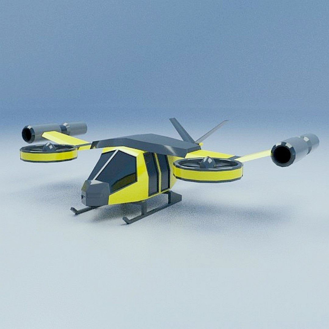 3D flying vehicle concept - TurboSquid 1534298