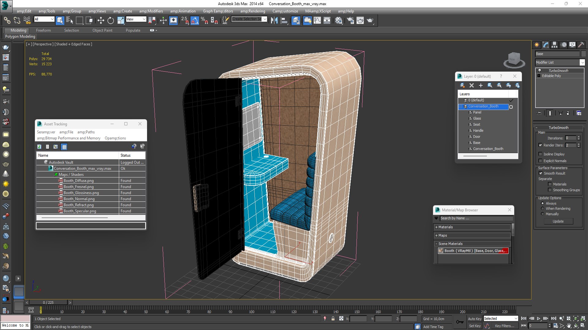 3D Conversation Booth - TurboSquid 2205558