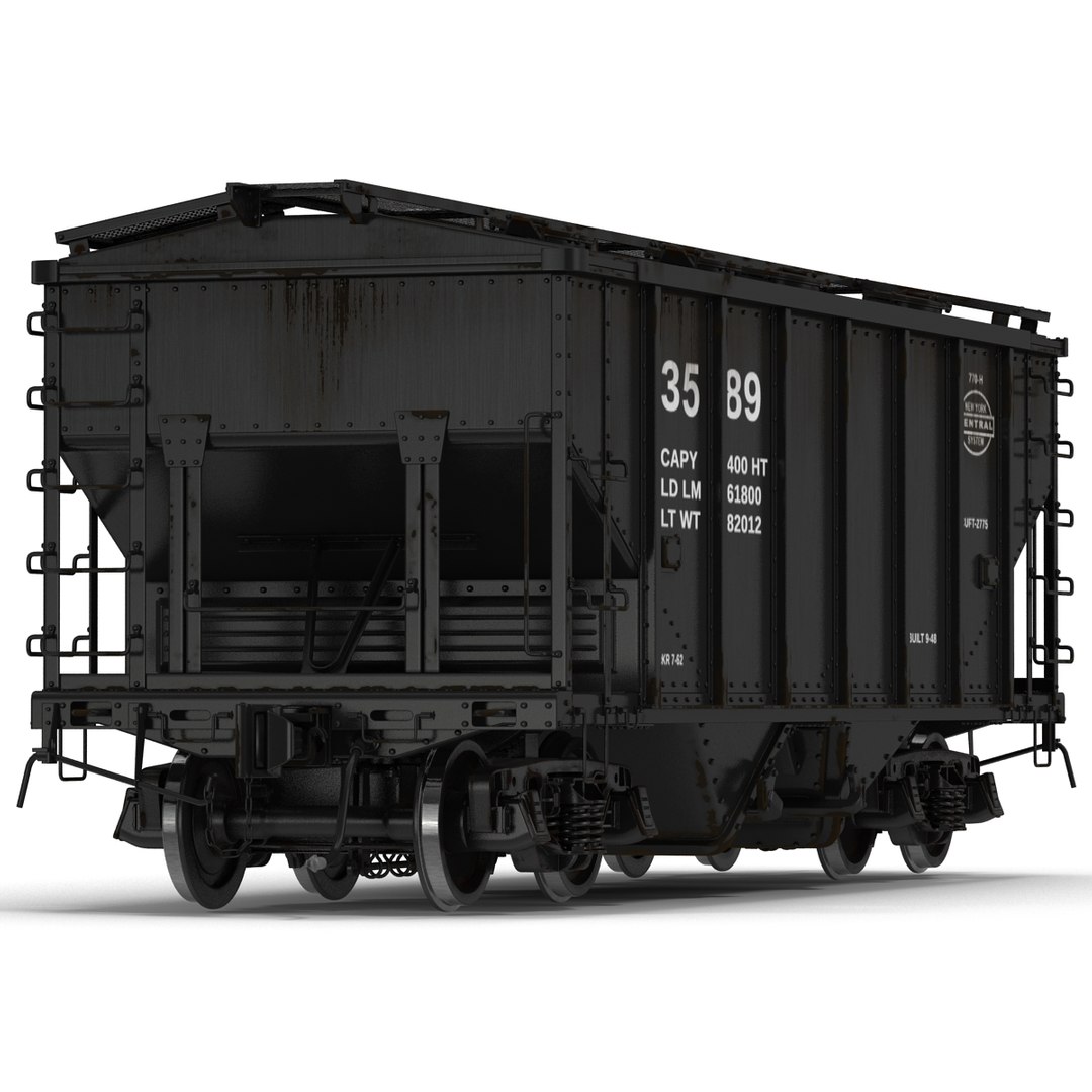3d Covered Hopper Car