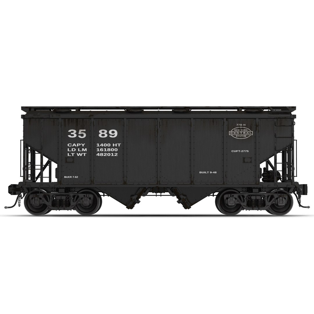 3d Covered Hopper Car