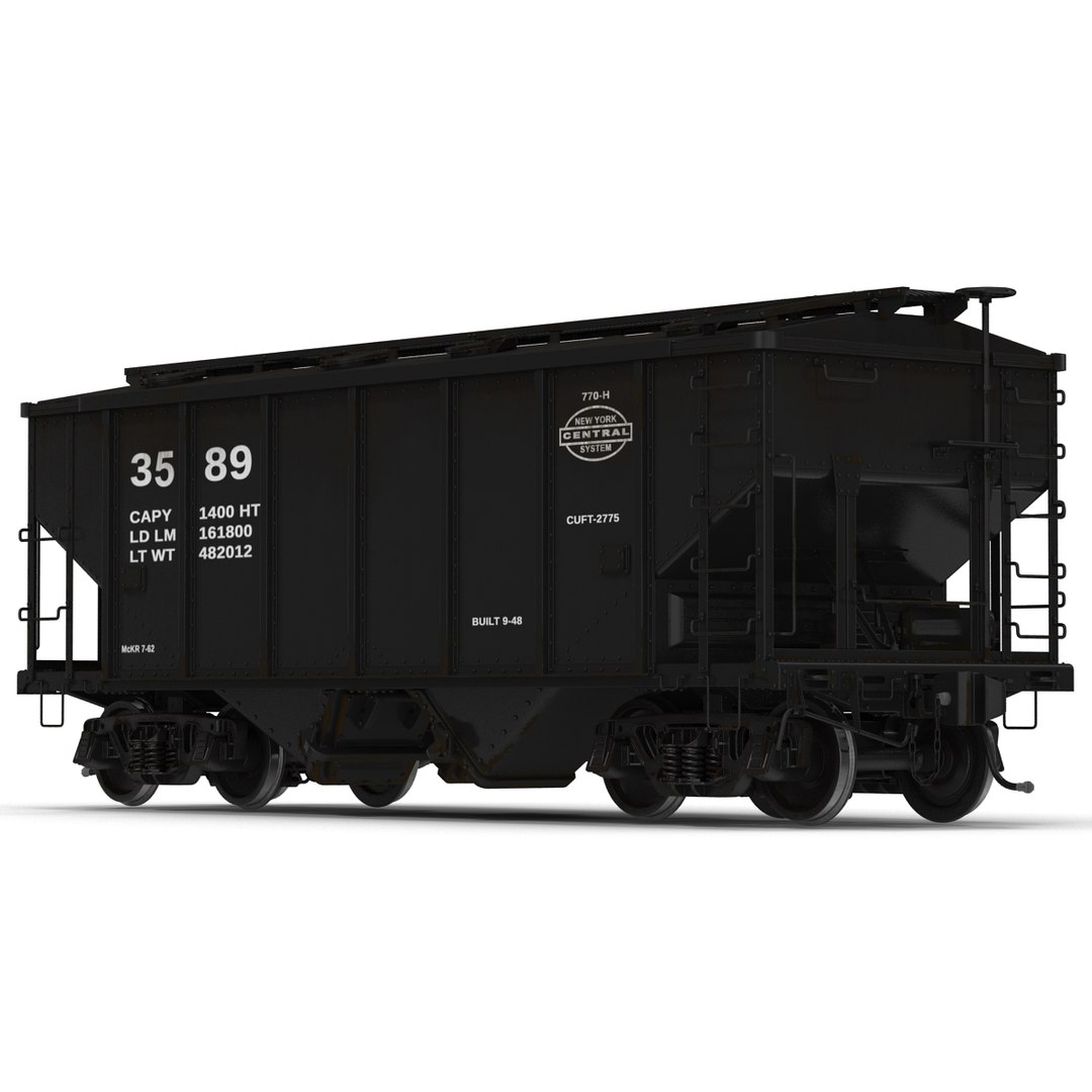 3d Covered Hopper Car