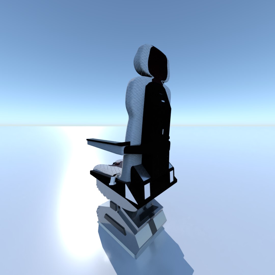 Aircraft Pilot Seat 3D Model - TurboSquid 1361806
