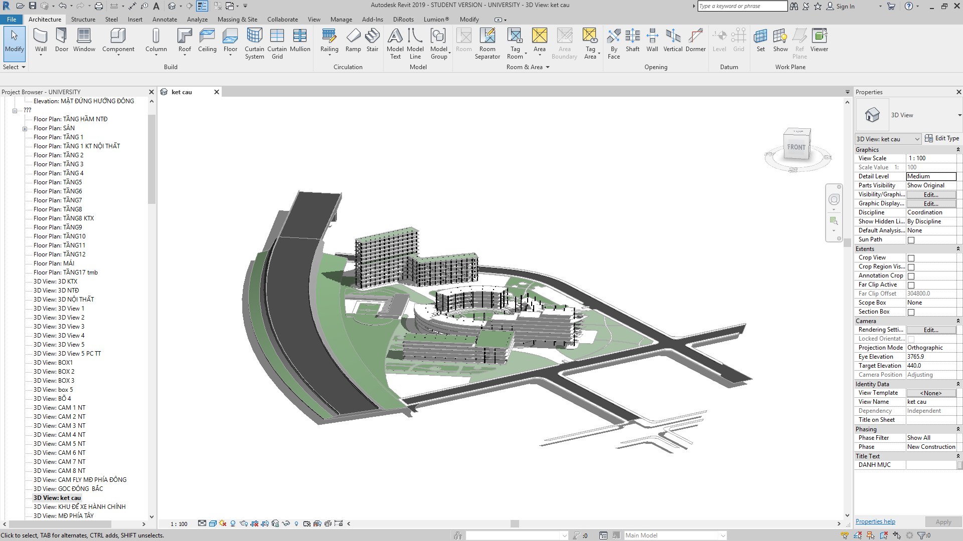 University Revit 3D Model - TurboSquid 1398614