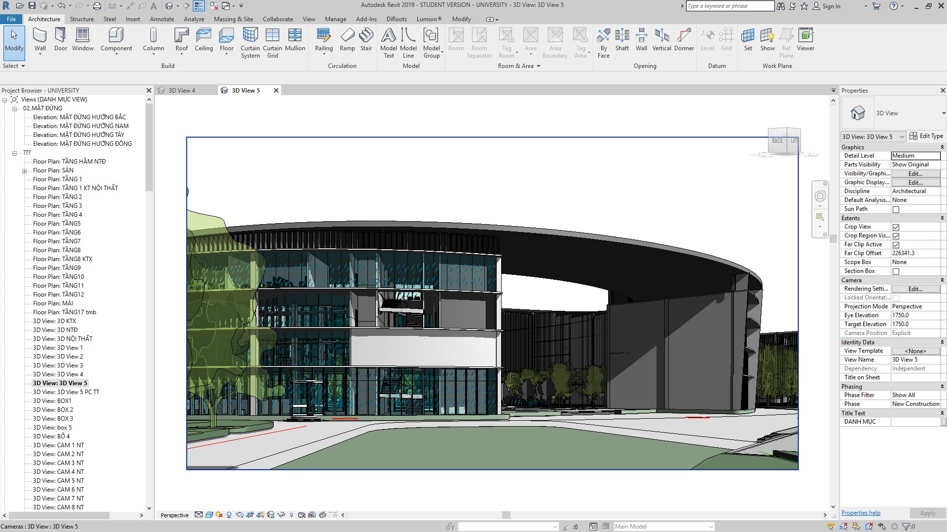 University Revit 3D Model - TurboSquid 1398614