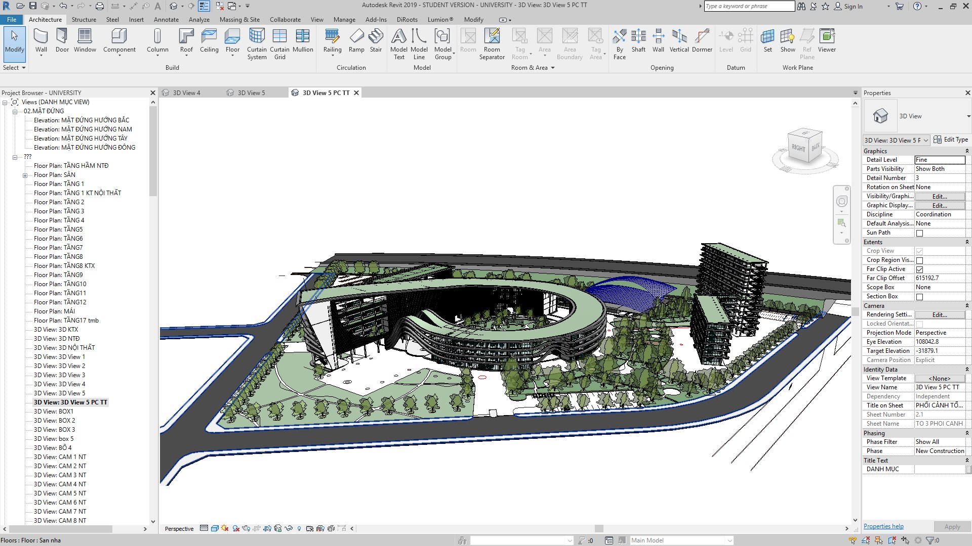 University Revit 3D Model - TurboSquid 1398614
