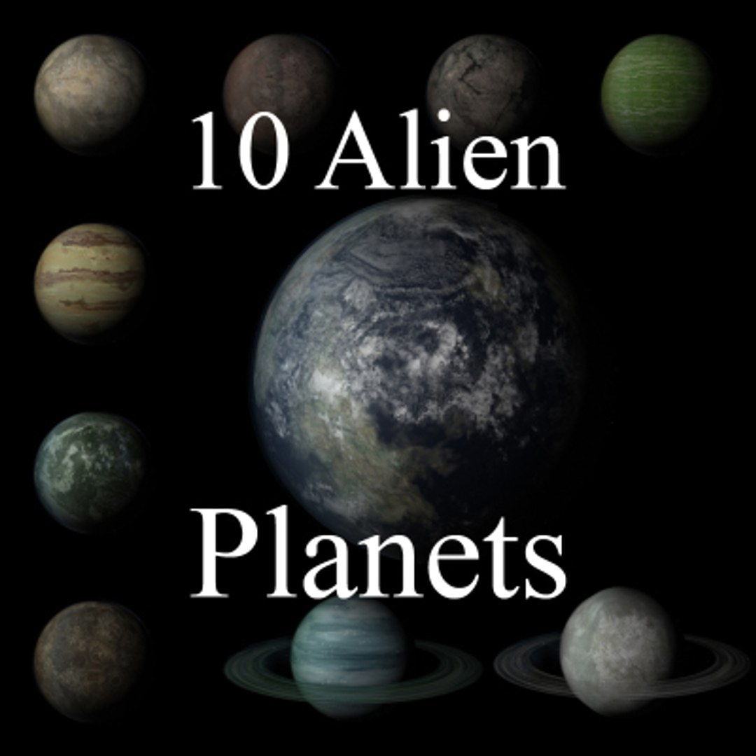 10 Alien Planets 3d Max