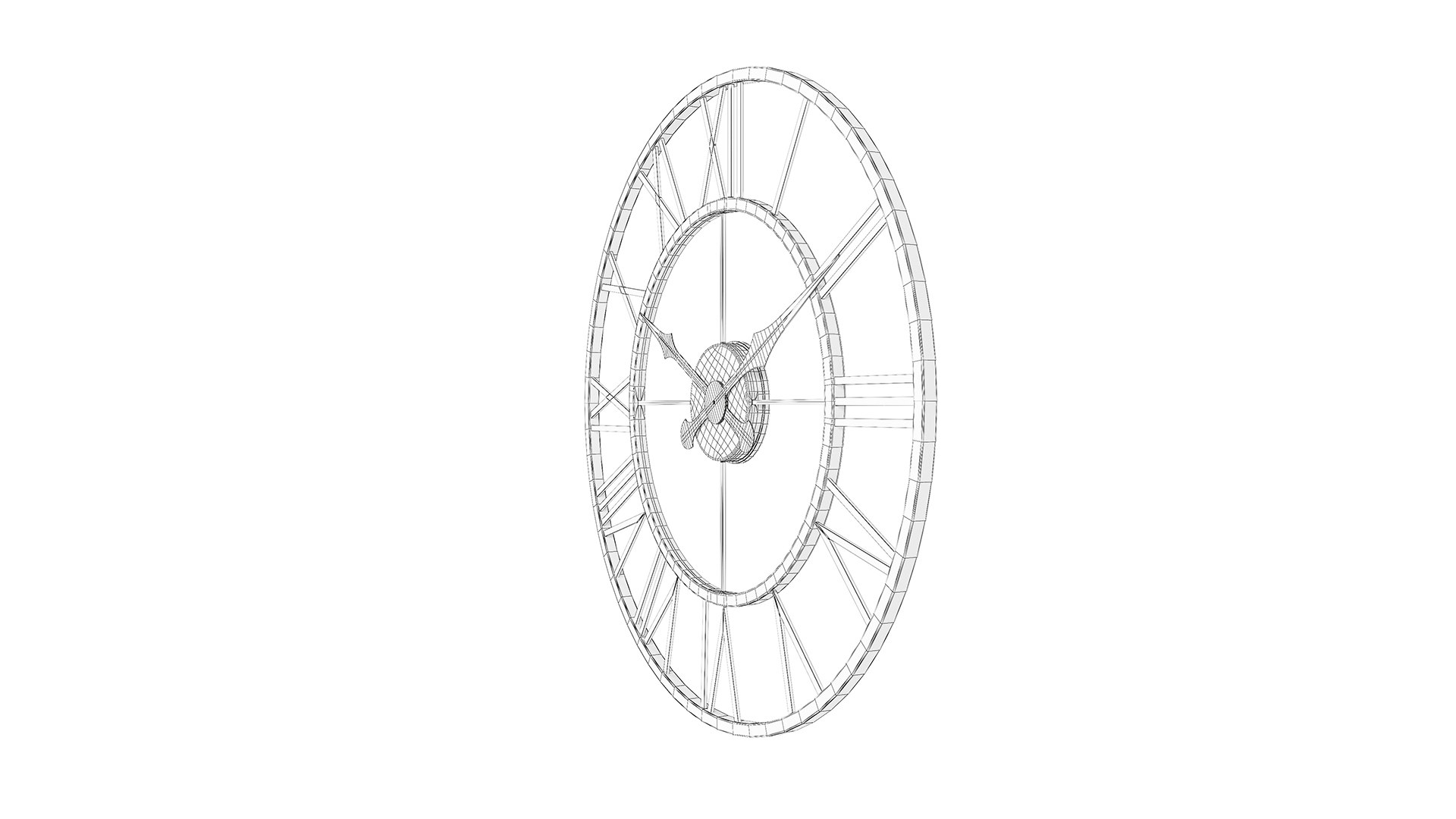 Distressed Indoor Outdoor Clock - Large 3D model - TurboSquid 1967009