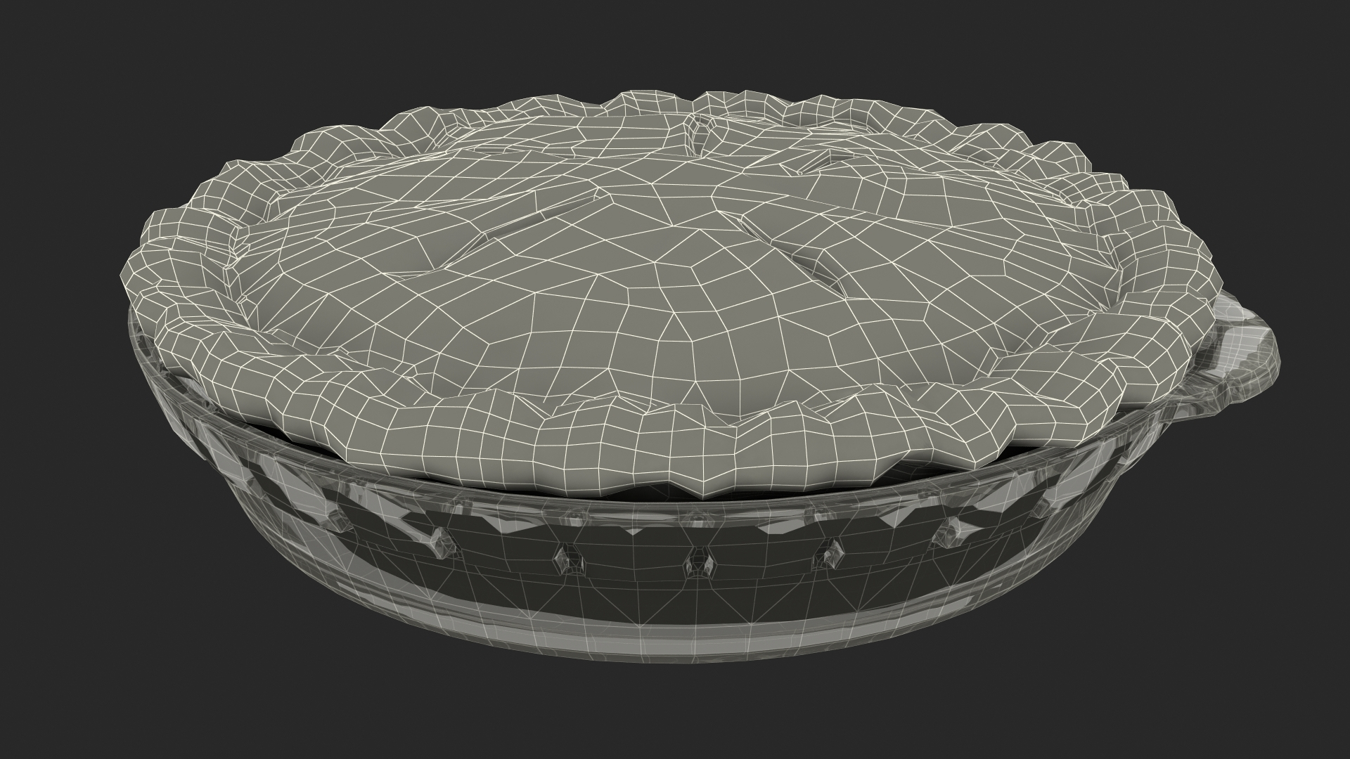 3D Apple Pie With Glass Plate - TurboSquid 1896218