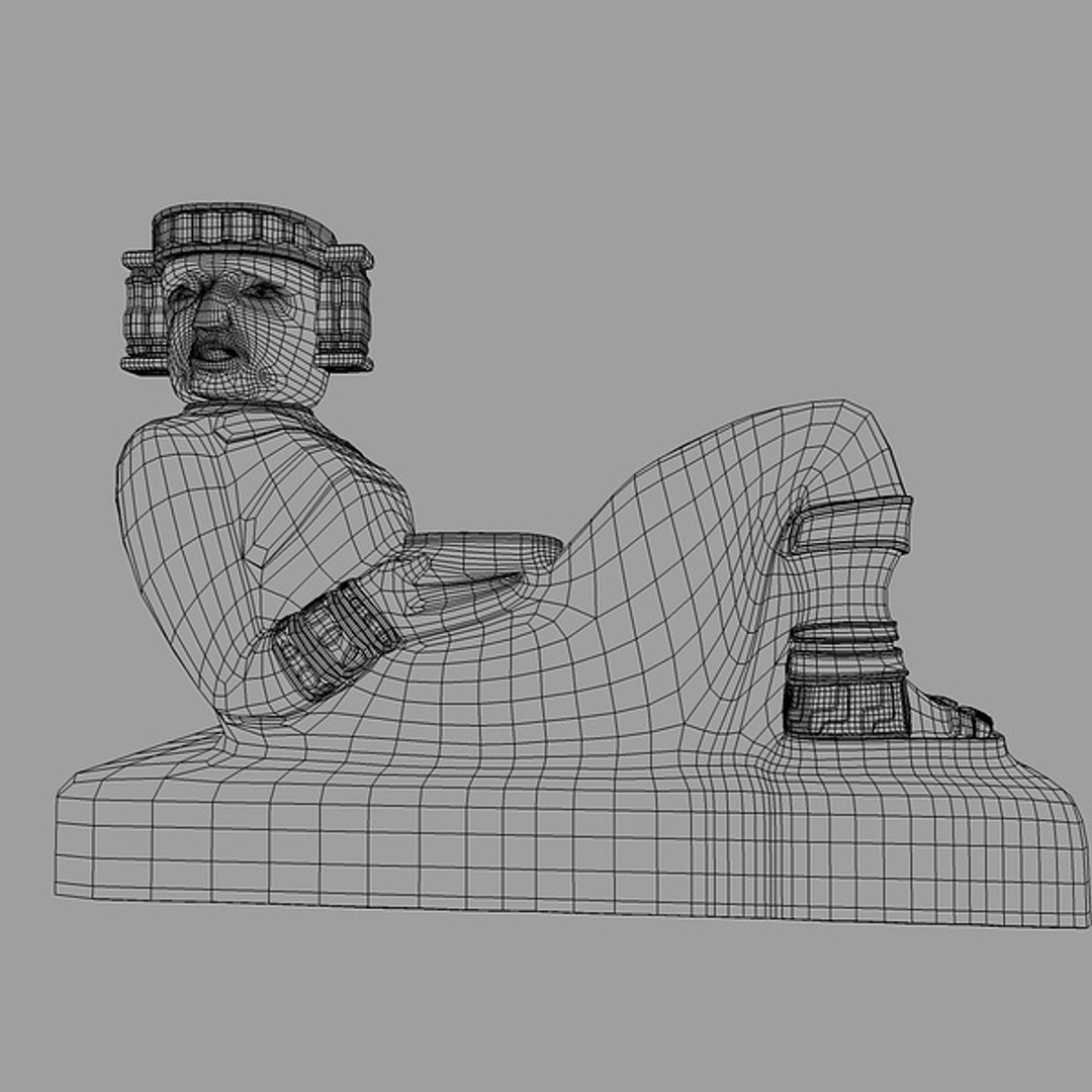C4d Mayan Statue