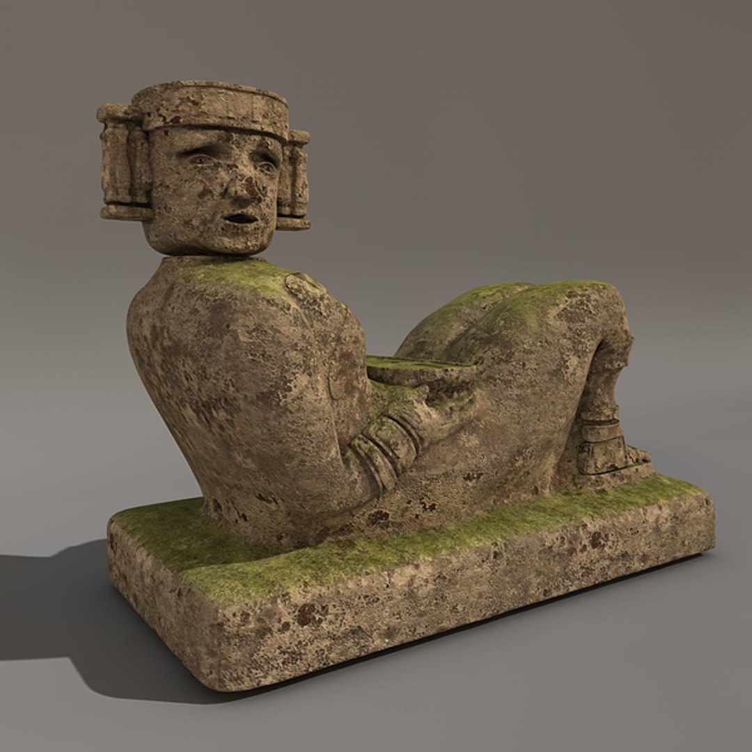 C4d Mayan Statue