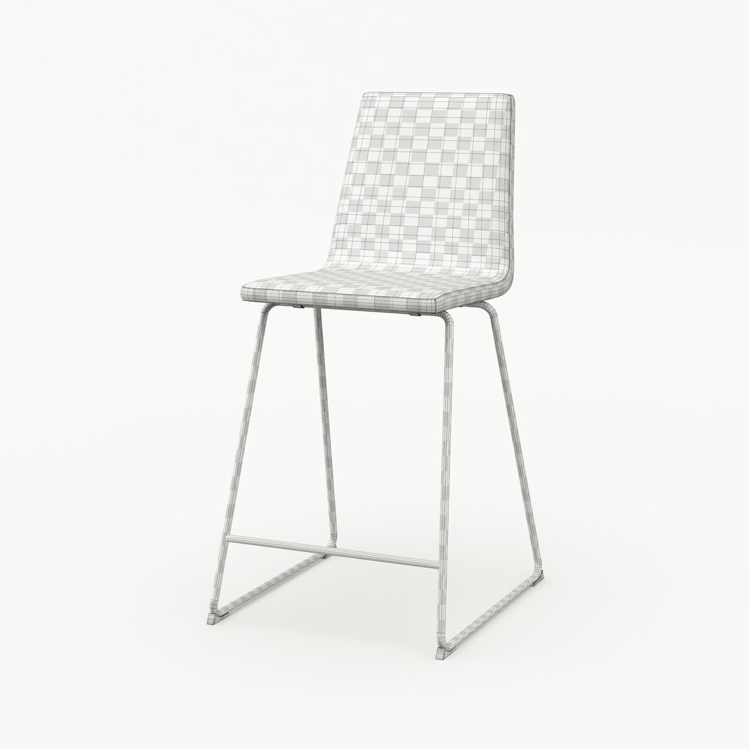 Ikea LILLANAS Bar stool 3D - TurboSquid 2083226