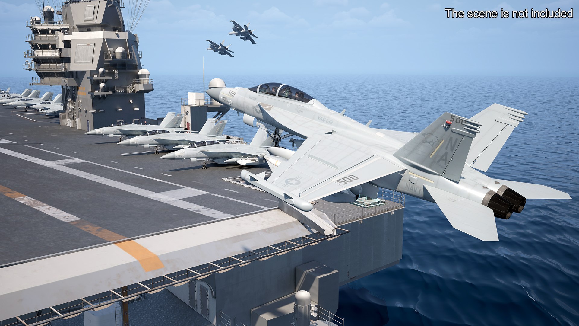 Electronic Warfare Aircraft Boeing EA 18G Rigged 3D - TurboSquid 2152679