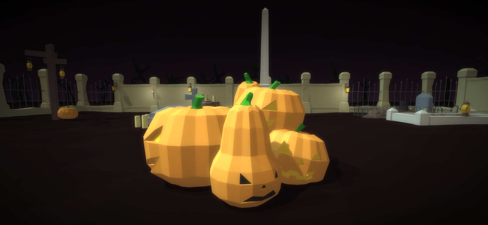 Art Halloween Pack 3d Model
