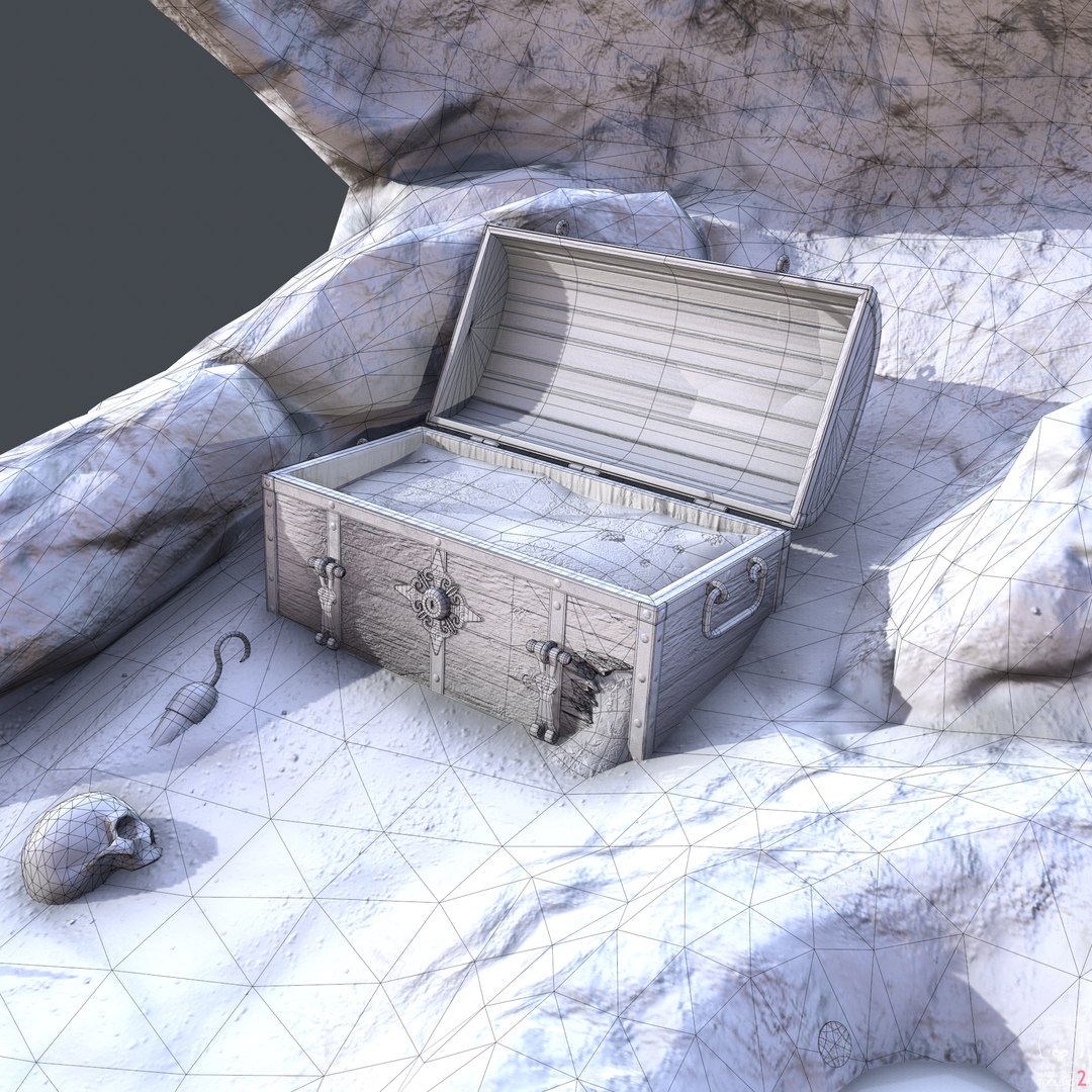 3d Model Pirate Den Pbr