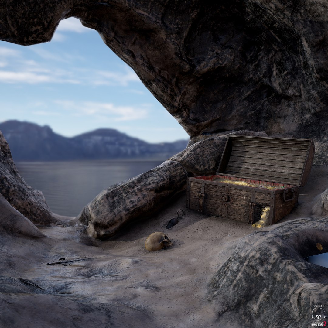 3d Model Pirate Den Pbr