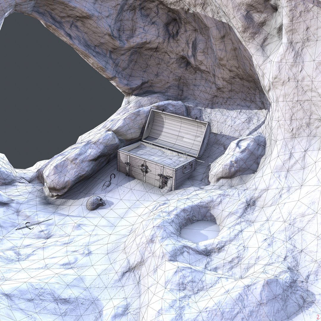 3d Model Pirate Den Pbr