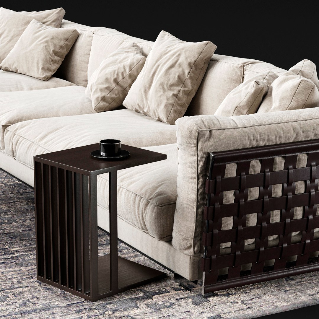 3D Flexform Cestone Corner Sofa - TurboSquid 1279598