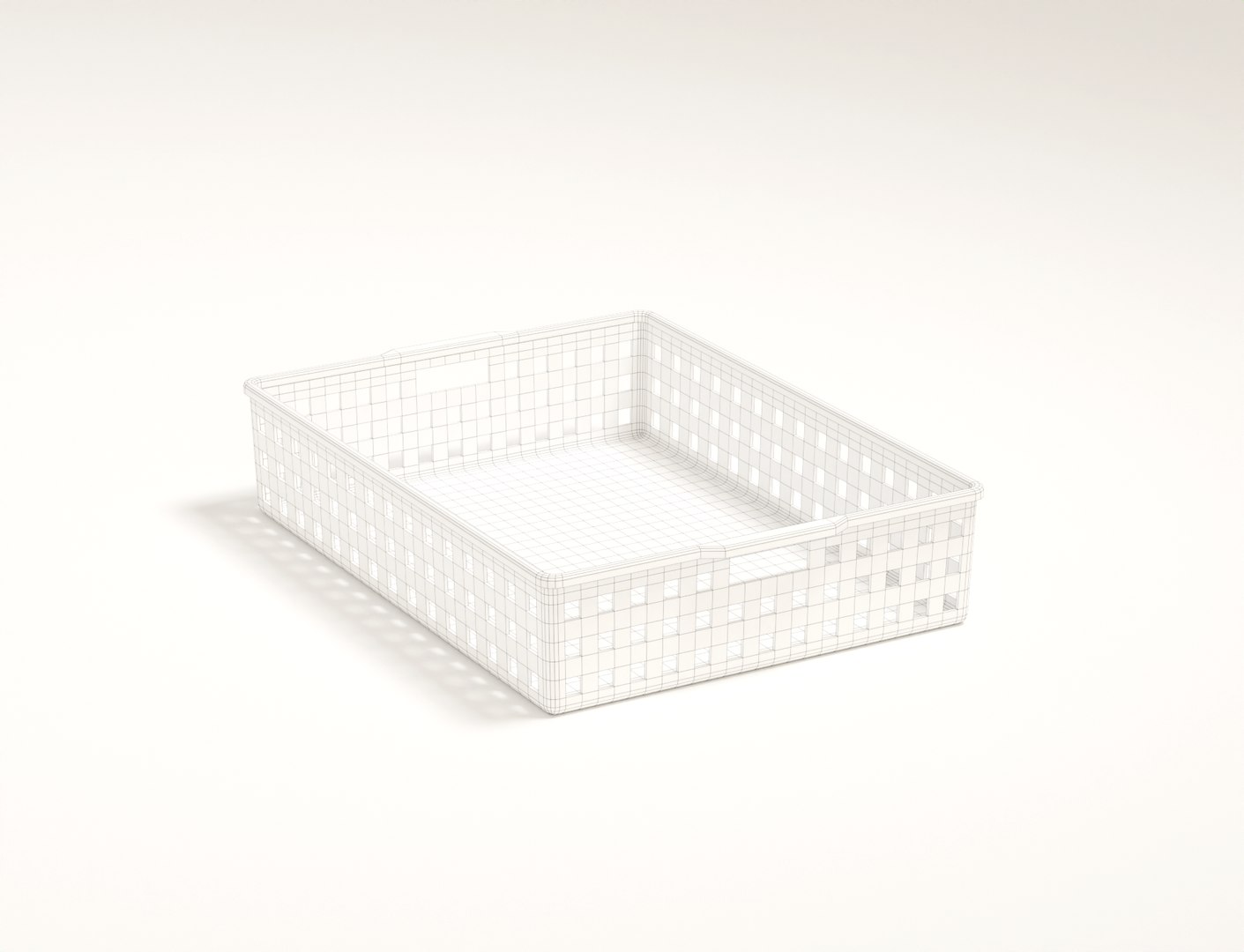 Low-Poly Plastic Tray 3D Model - TurboSquid 2093540