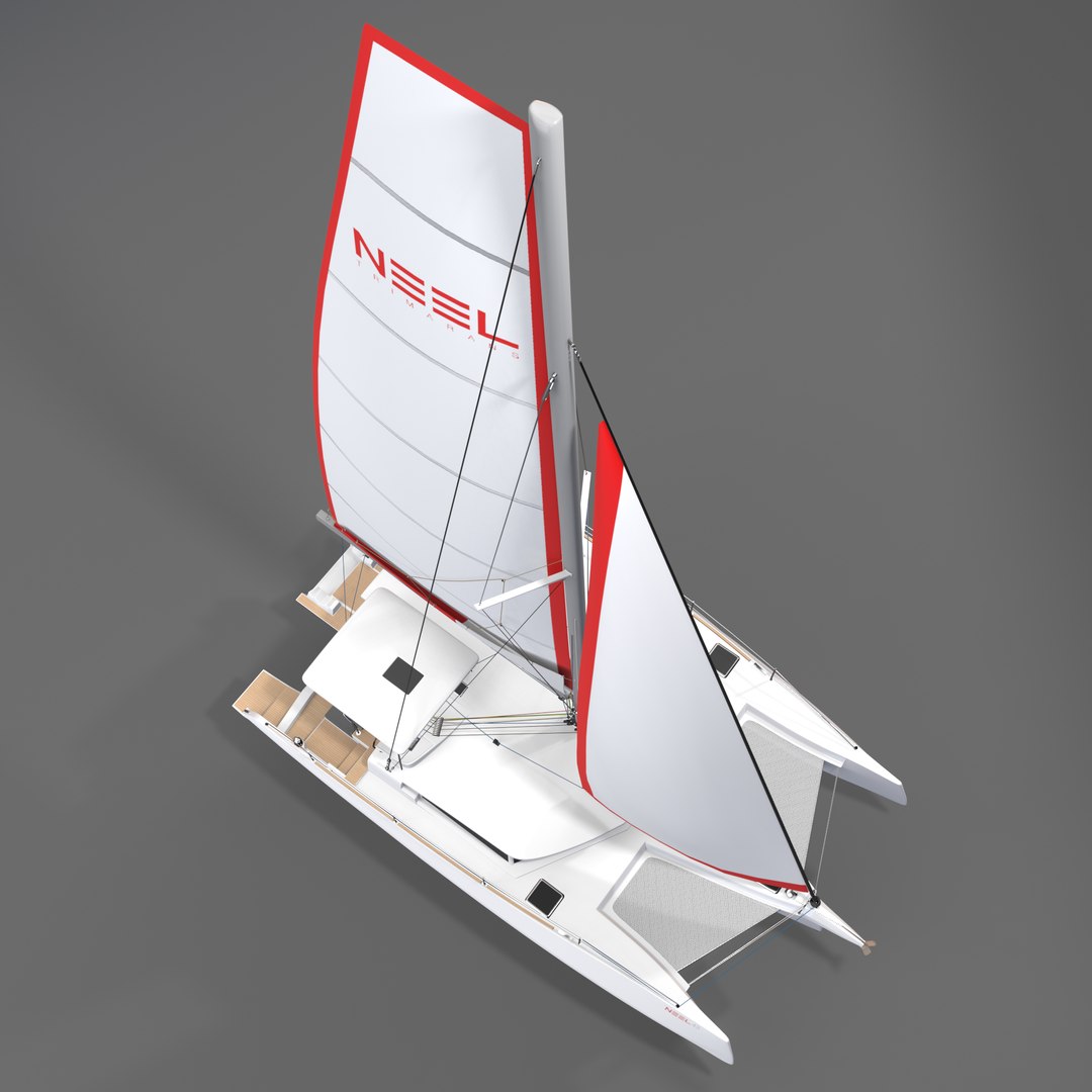 Trimaran Neel 43 Sailboat 3D Model - TurboSquid 1784873