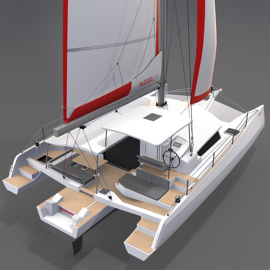 Trimaran Neel 43 Sailboat 3D Model - TurboSquid 1784873