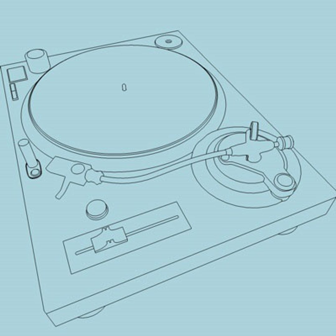 3d Technics Turntable Model