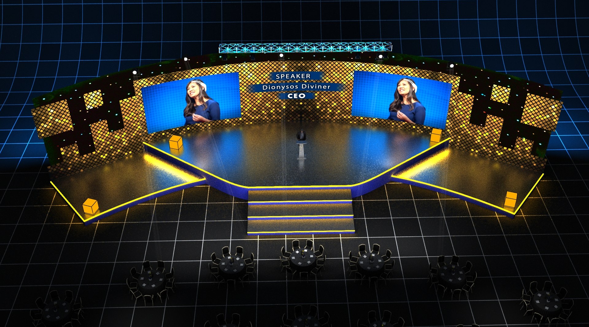 Watchout Stage Idea 4 3D Model - TurboSquid 1966247