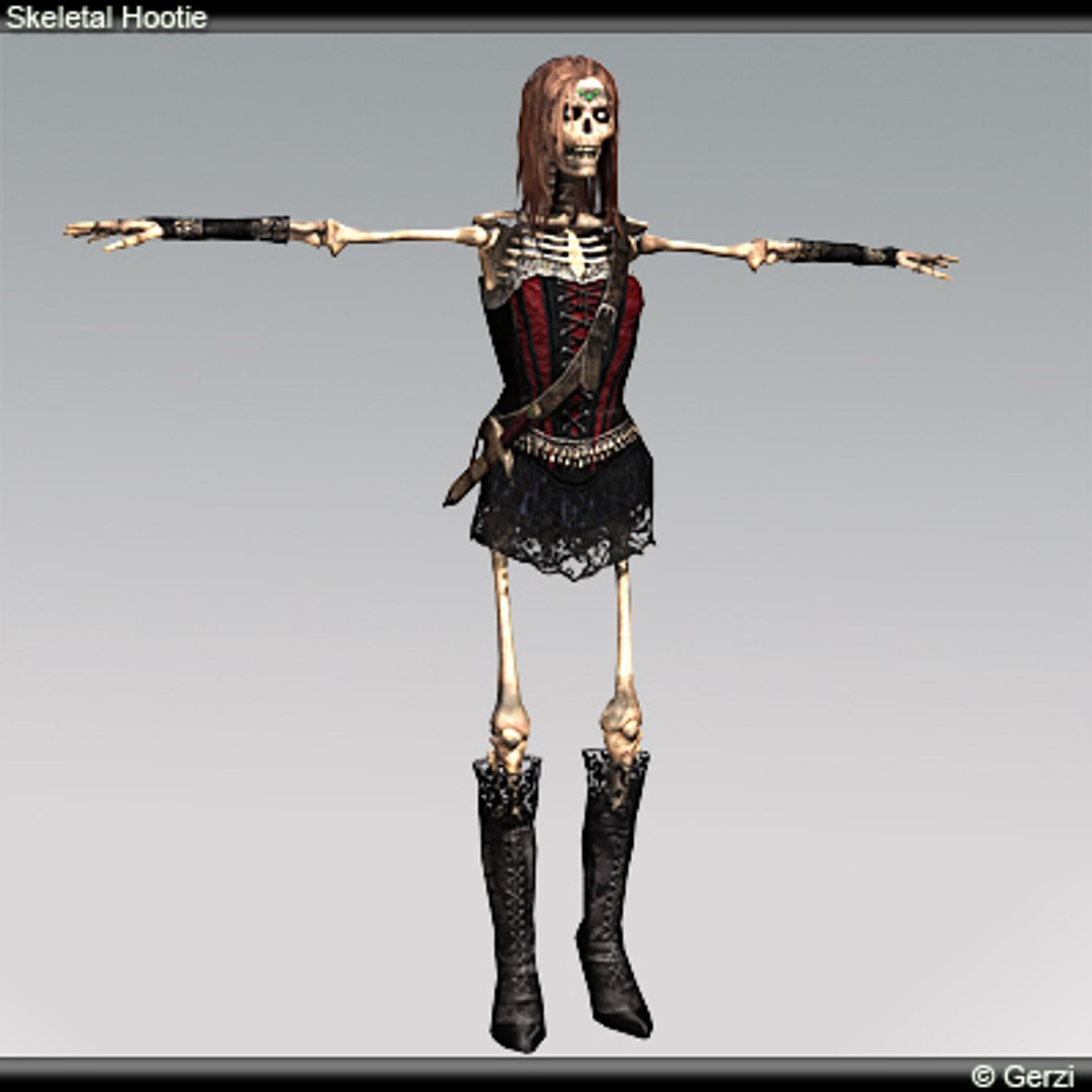 3d Skeleton Hottie Model
