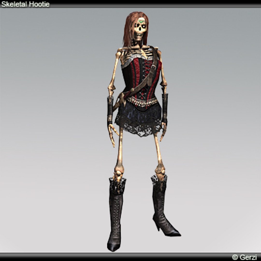 3d Skeleton Hottie Model