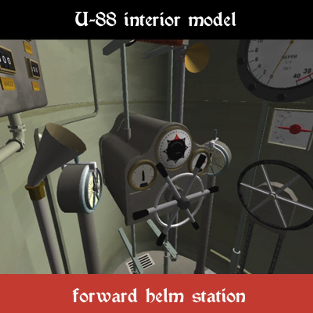 interior ww1 german 3d 3ds