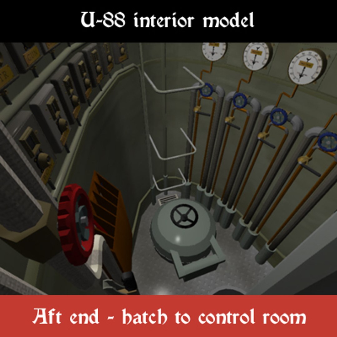 interior ww1 german 3d 3ds