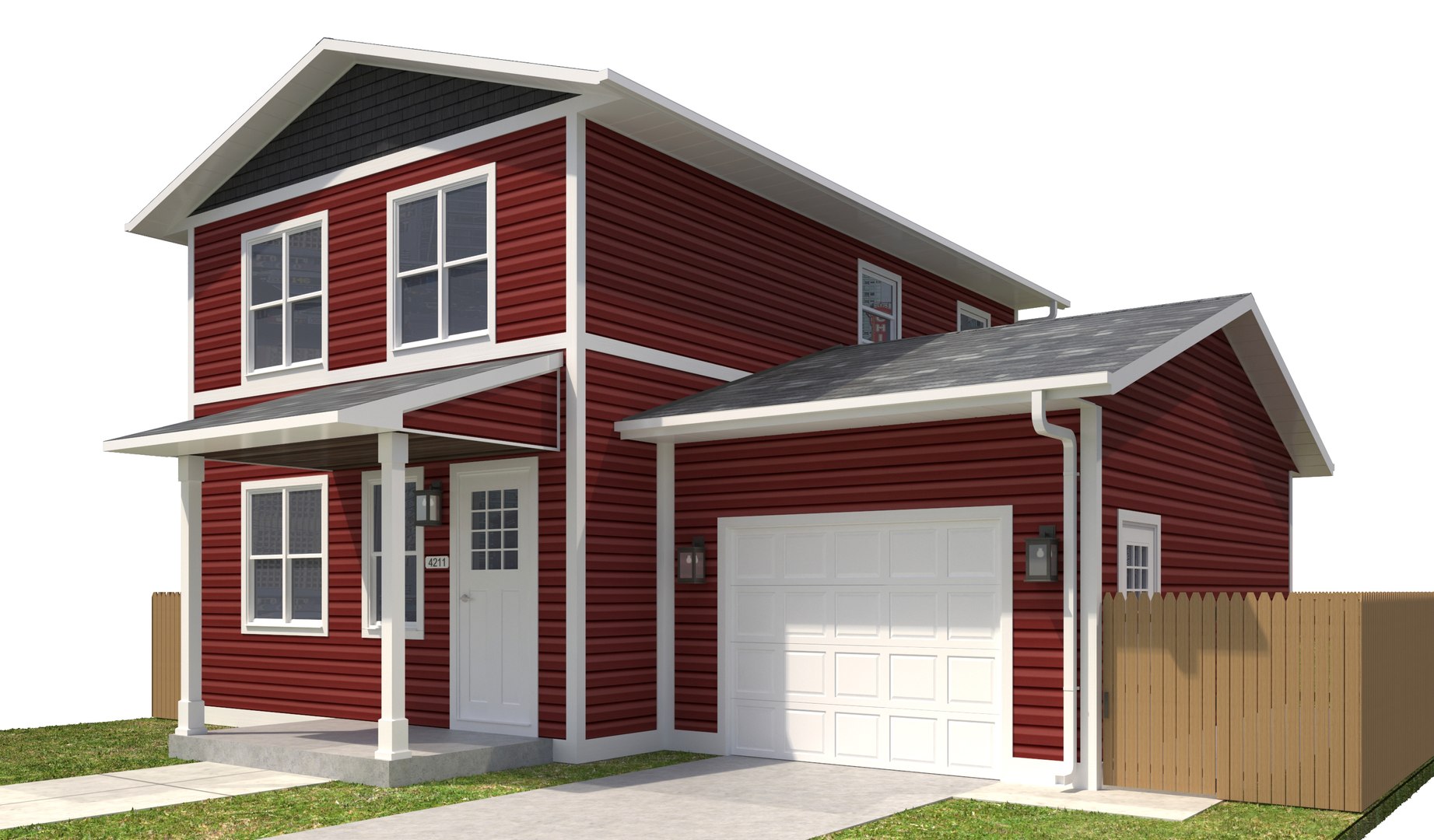 Home building exterior house 3D model - TurboSquid 1348353