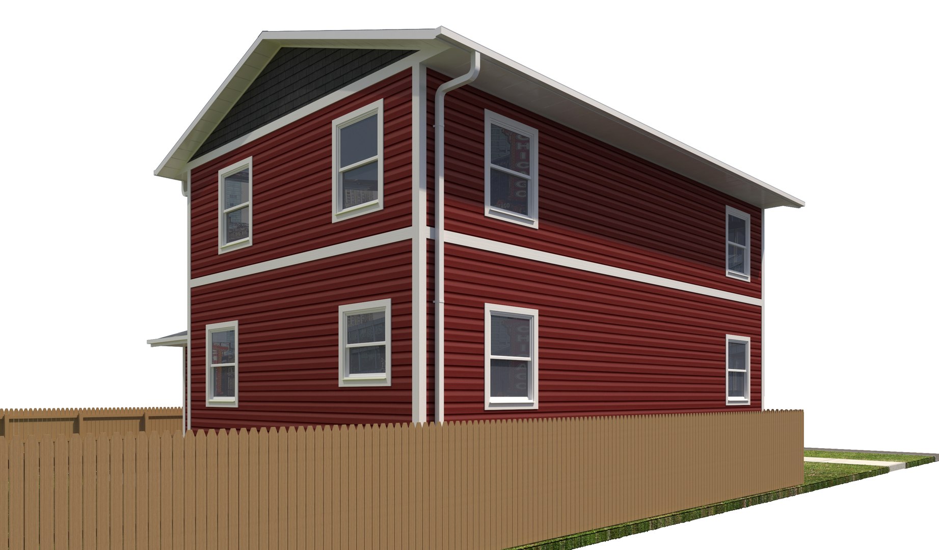 Home building exterior house 3D model - TurboSquid 1348353