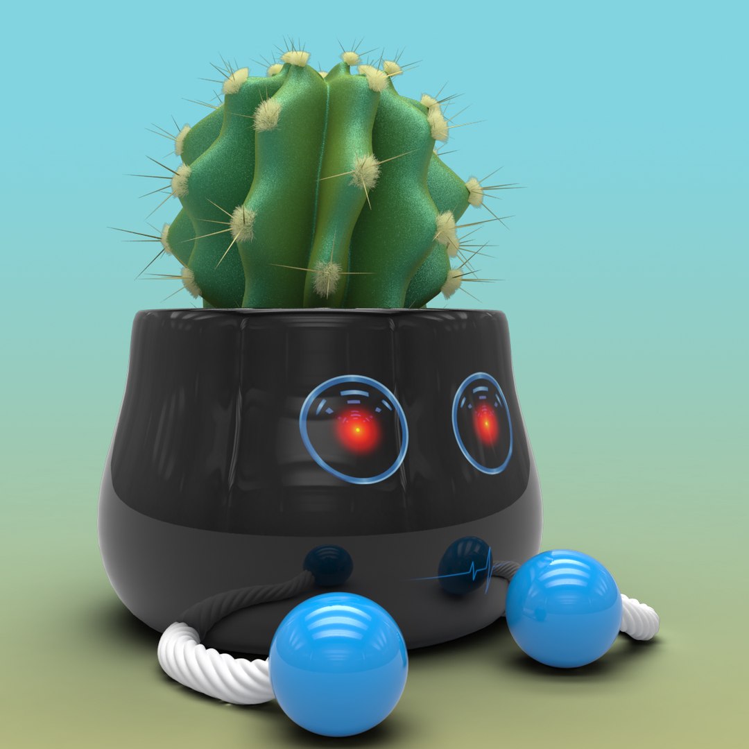 Pot Cactus 3d Max