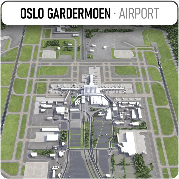 modelo 3d Aeropuerto de Oslo Gardermoen - OSL - TurboSquid 1615576