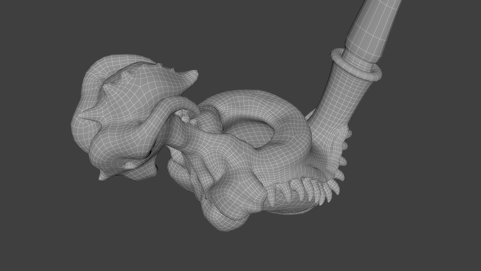 3D Model Viking Dragon Pipe - TurboSquid 1466972