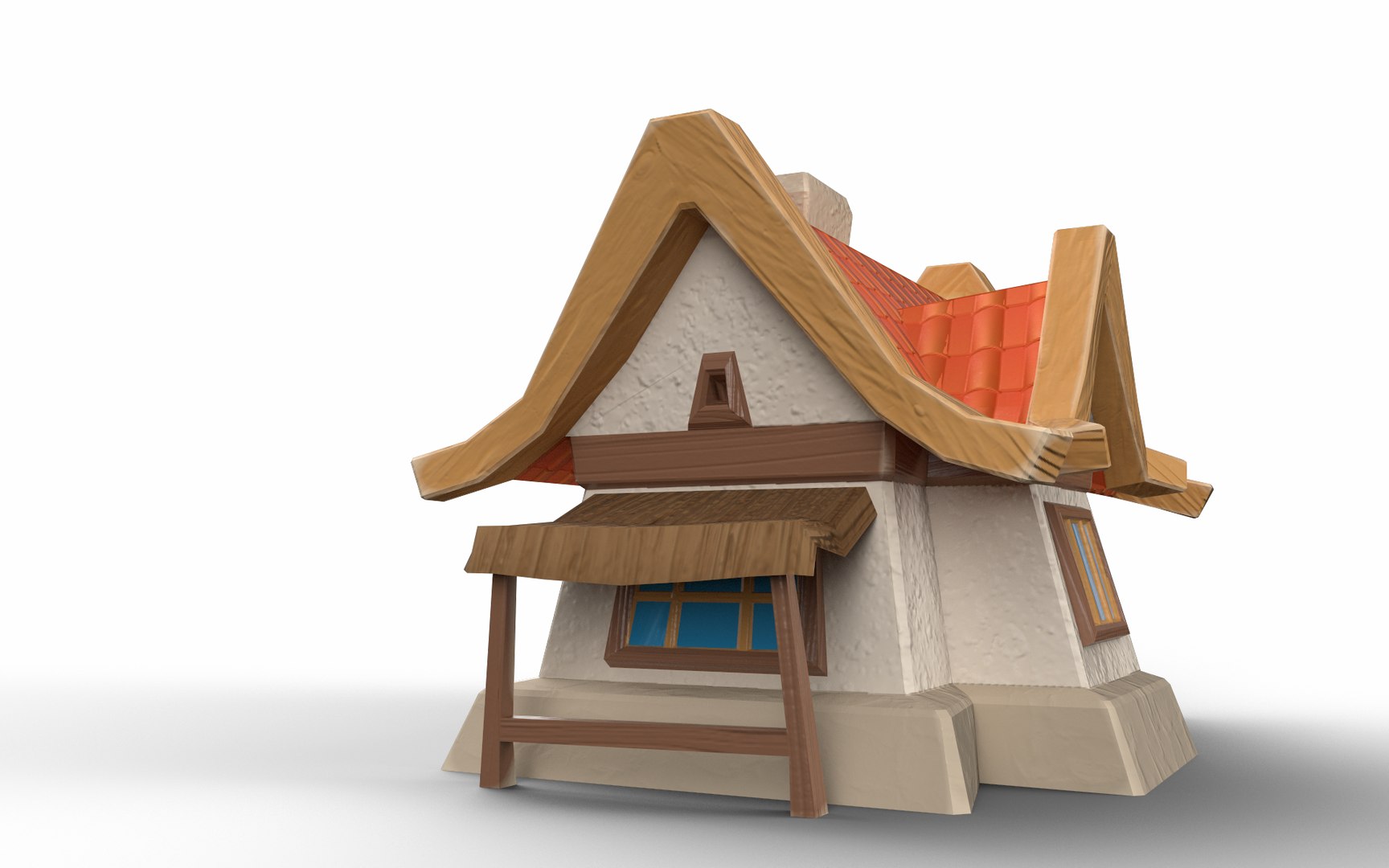 3D Stylized Toy Or Cartoon Small House - TurboSquid 1786936